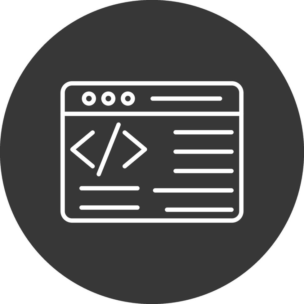 Programming Line Inverted Icon Design 43697279 Vector Art at Vecteezy