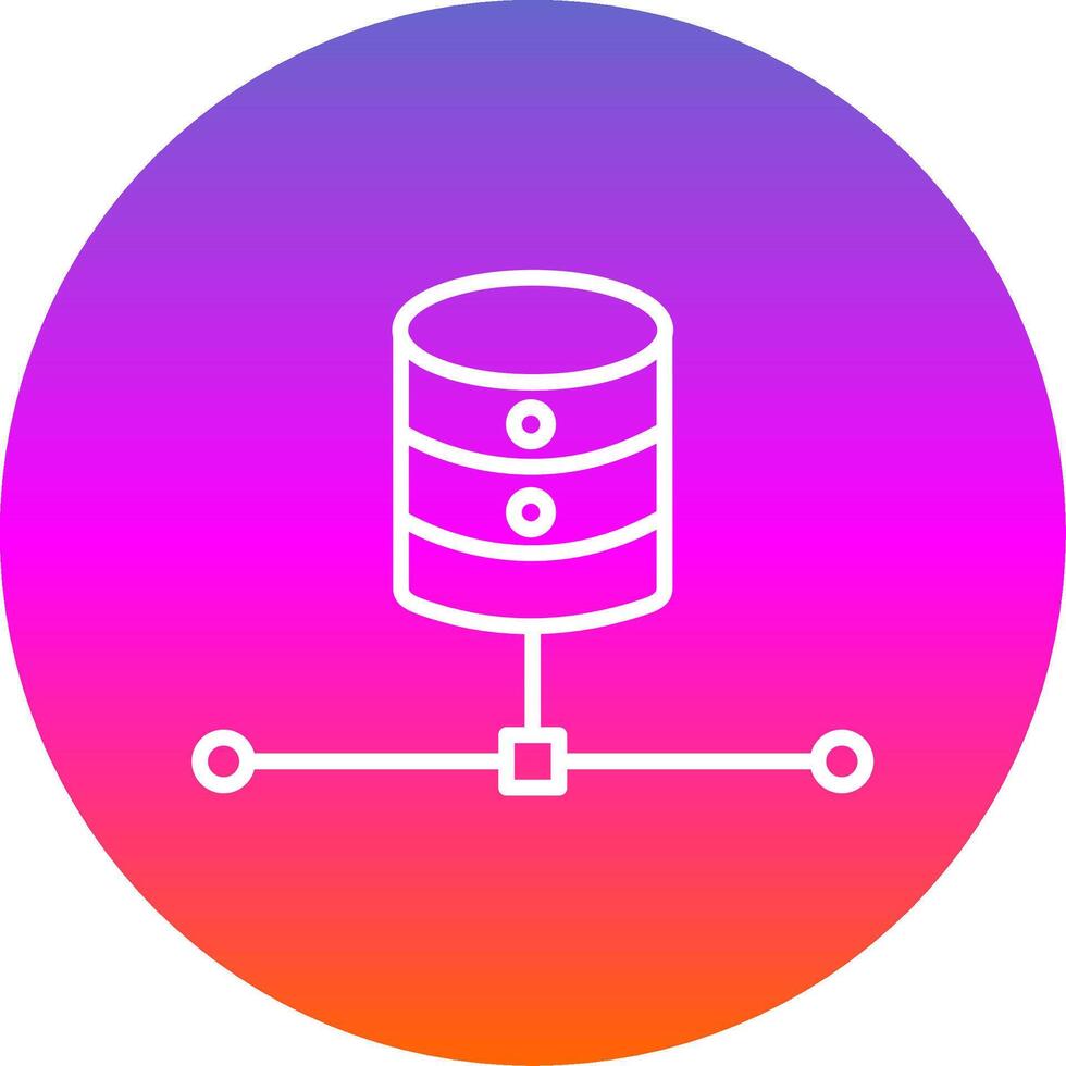 Database Line Gradient Circle Icon 43700226 Vector Art At Vecteezy