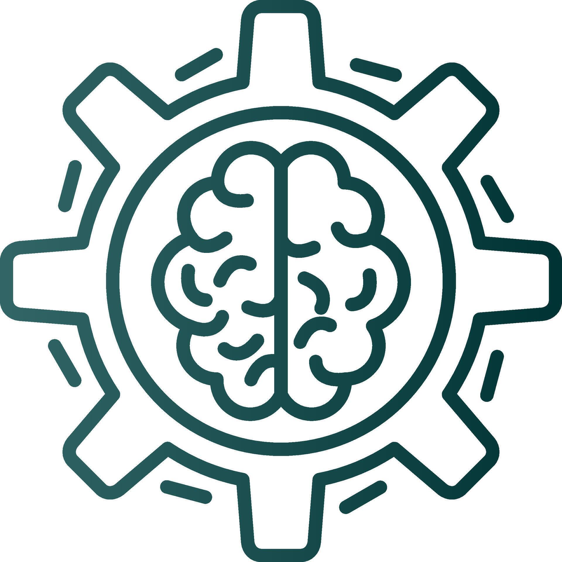 Machine Learning Line Gradient Icon 43700268 Vector Art At Vecteezy