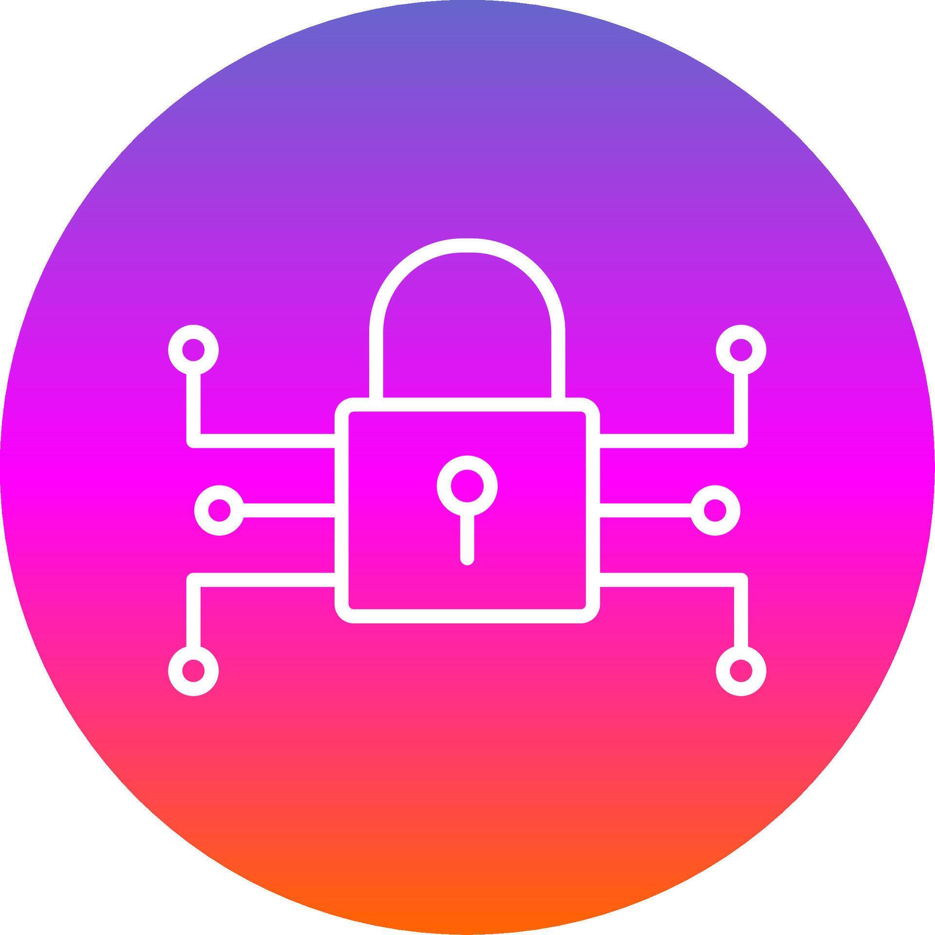 Encryption Line Gradient Circle Icon 43700282 Vector Art at Vecteezy