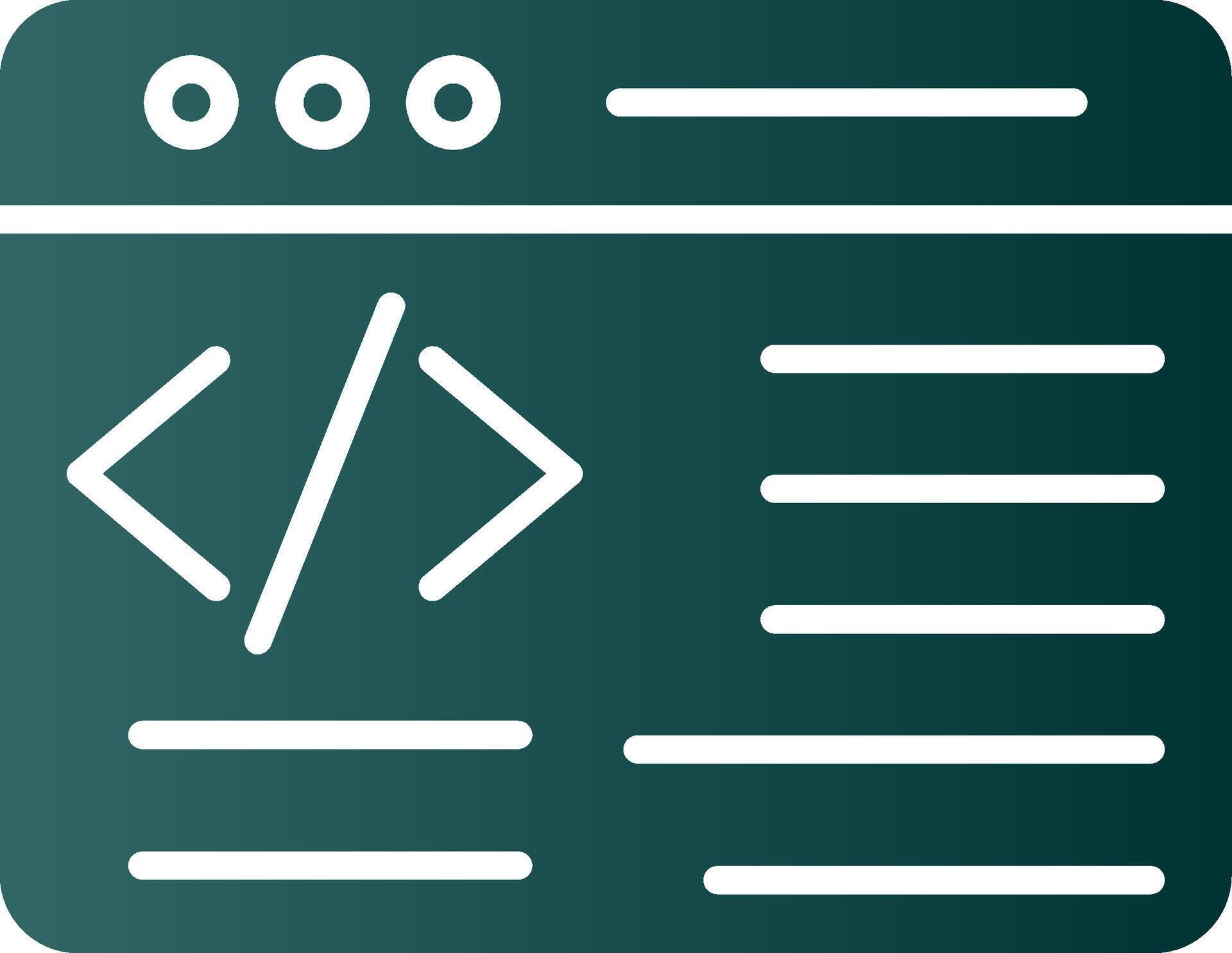 Programming Glyph Gradient Icon 43700915 Vector Art at Vecteezy