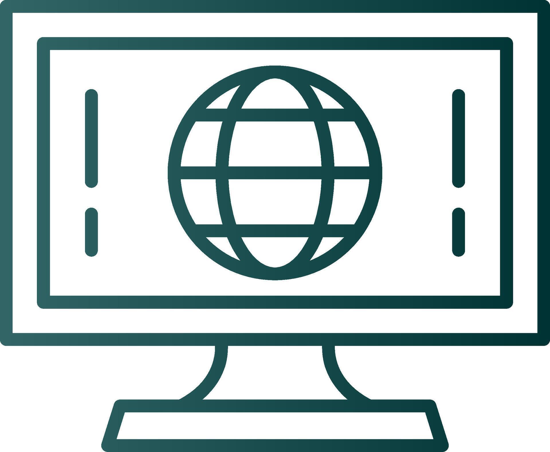 OnLine Gradient University Line Gradient Icon 43701085 Vector Art at ...