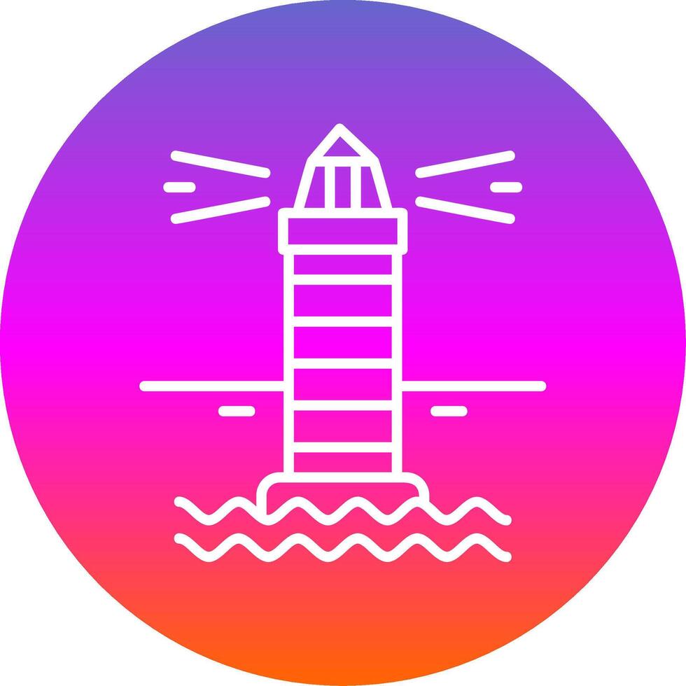 Lighthouse Line Gradient Circle Icon 43701898 Vector Art at Vecteezy