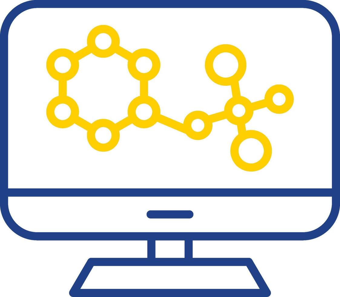 Computer Screen Line Two Colour Icon Design 43701943 Vector Art at Vecteezy