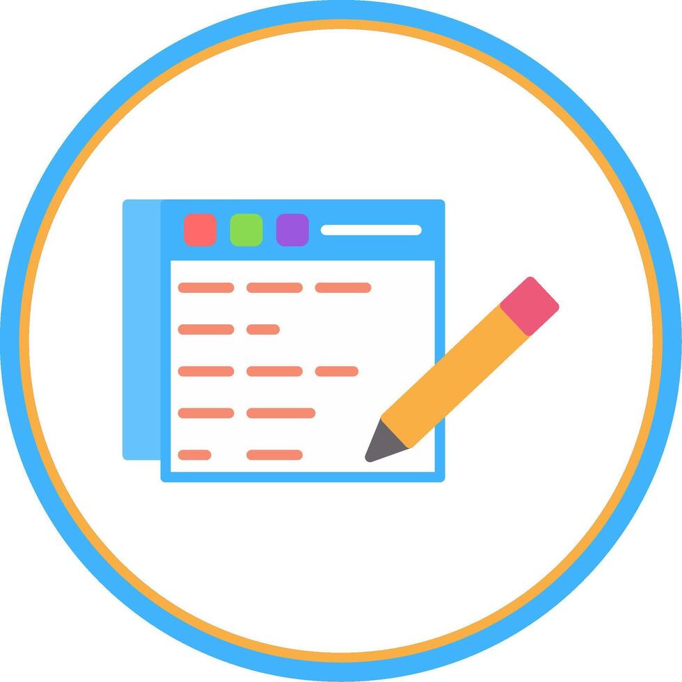 Code Language Flat Circle Icon 43703759 Vector Art at Vecteezy