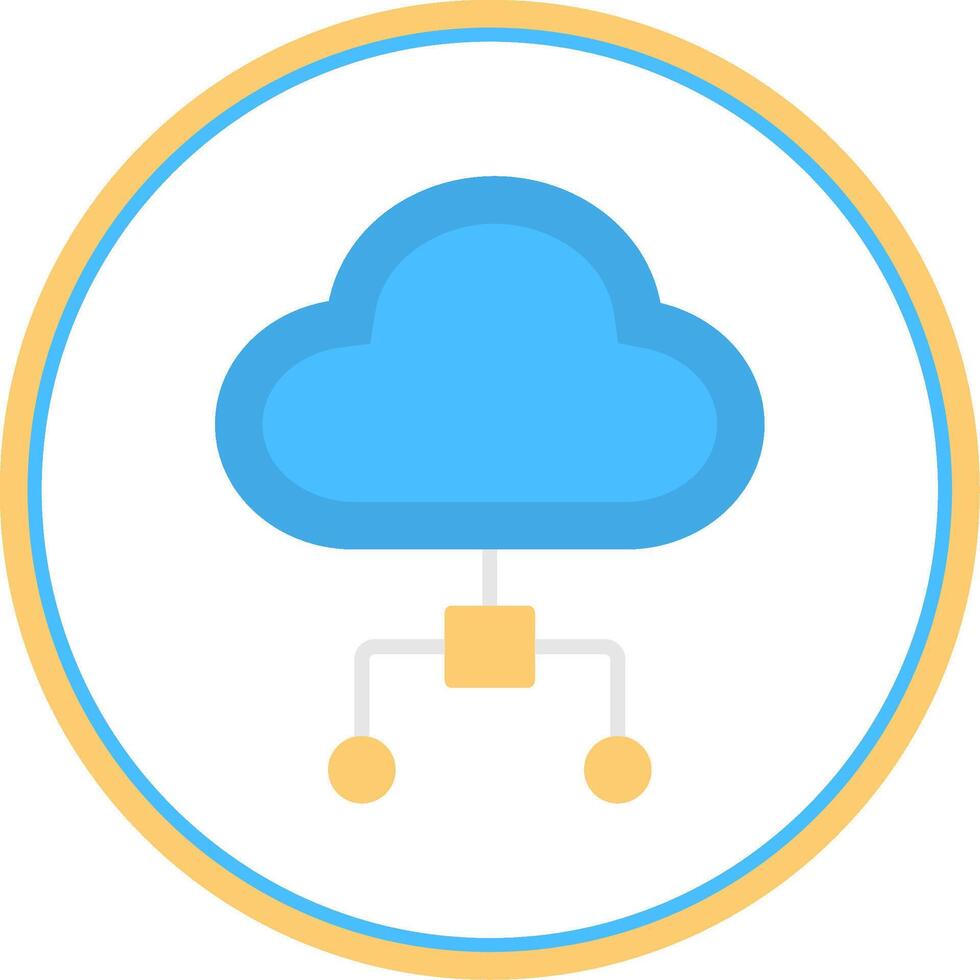 Cloud Computing Flat Circle Icon 43707052 Vector Art at Vecteezy
