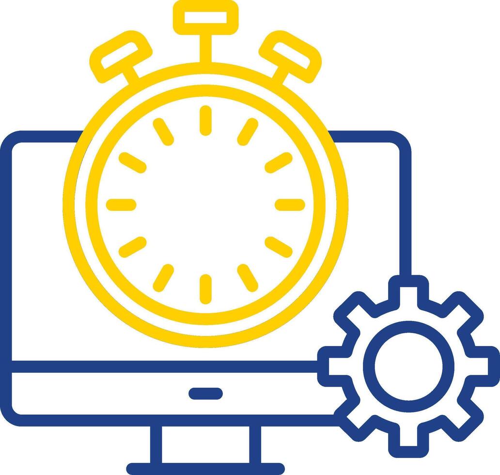 Fast Processing Line Two Colour Icon Design 43707707 Vector Art at Vecteezy