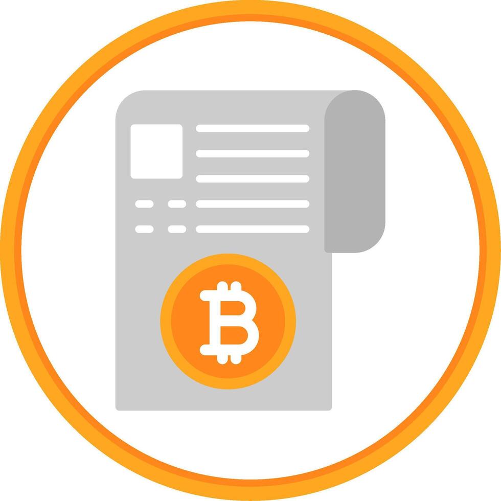 Invoice Flat Circle Icon 43708045 Vector Art at Vecteezy