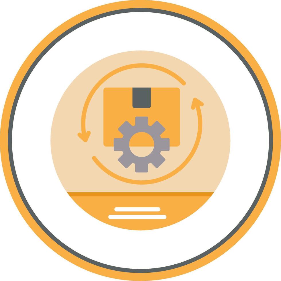Integrated Logistics Flat Circle Icon 43708644 Vector Art at Vecteezy