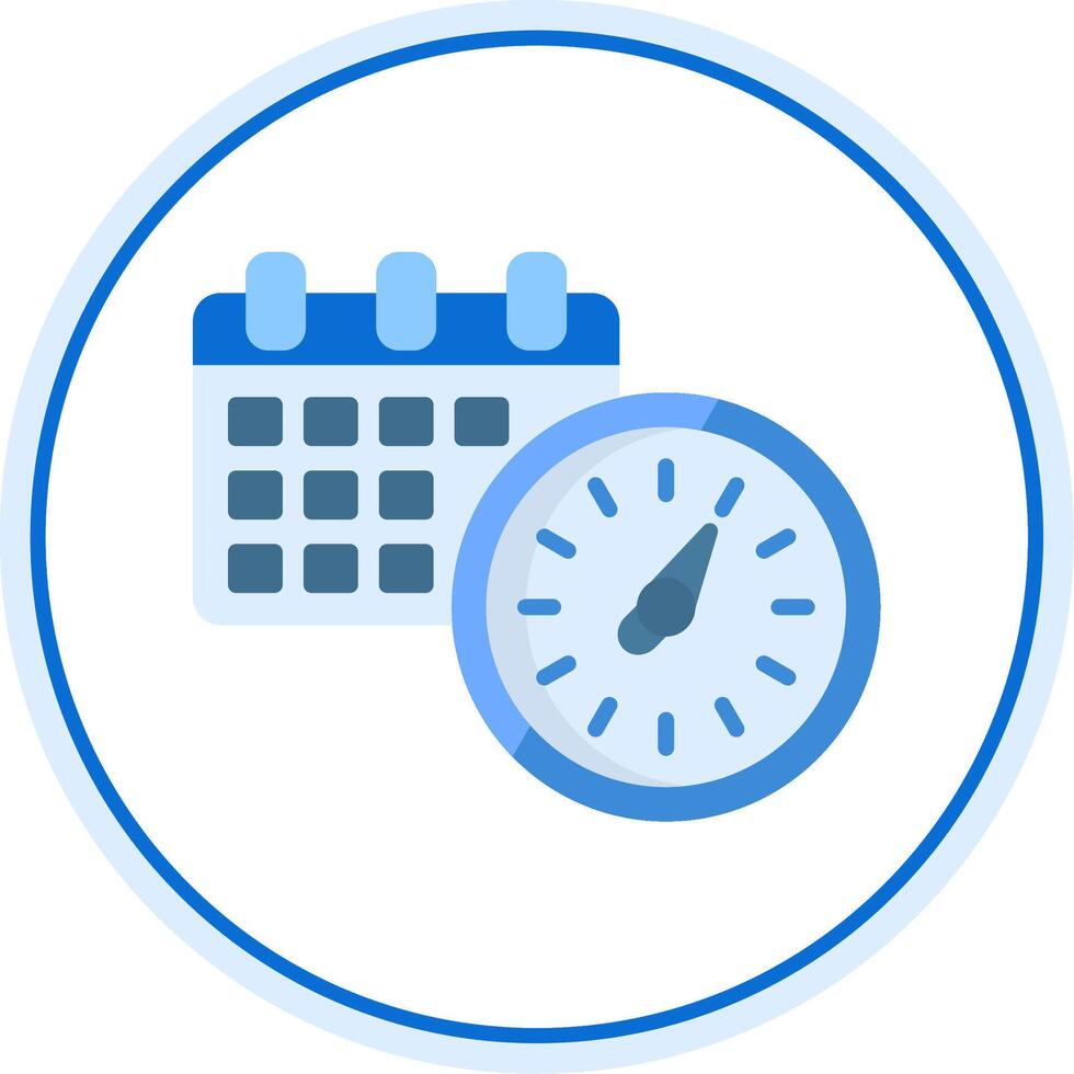 Timing Flat Circle Icon 43708764 Vector Art at Vecteezy
