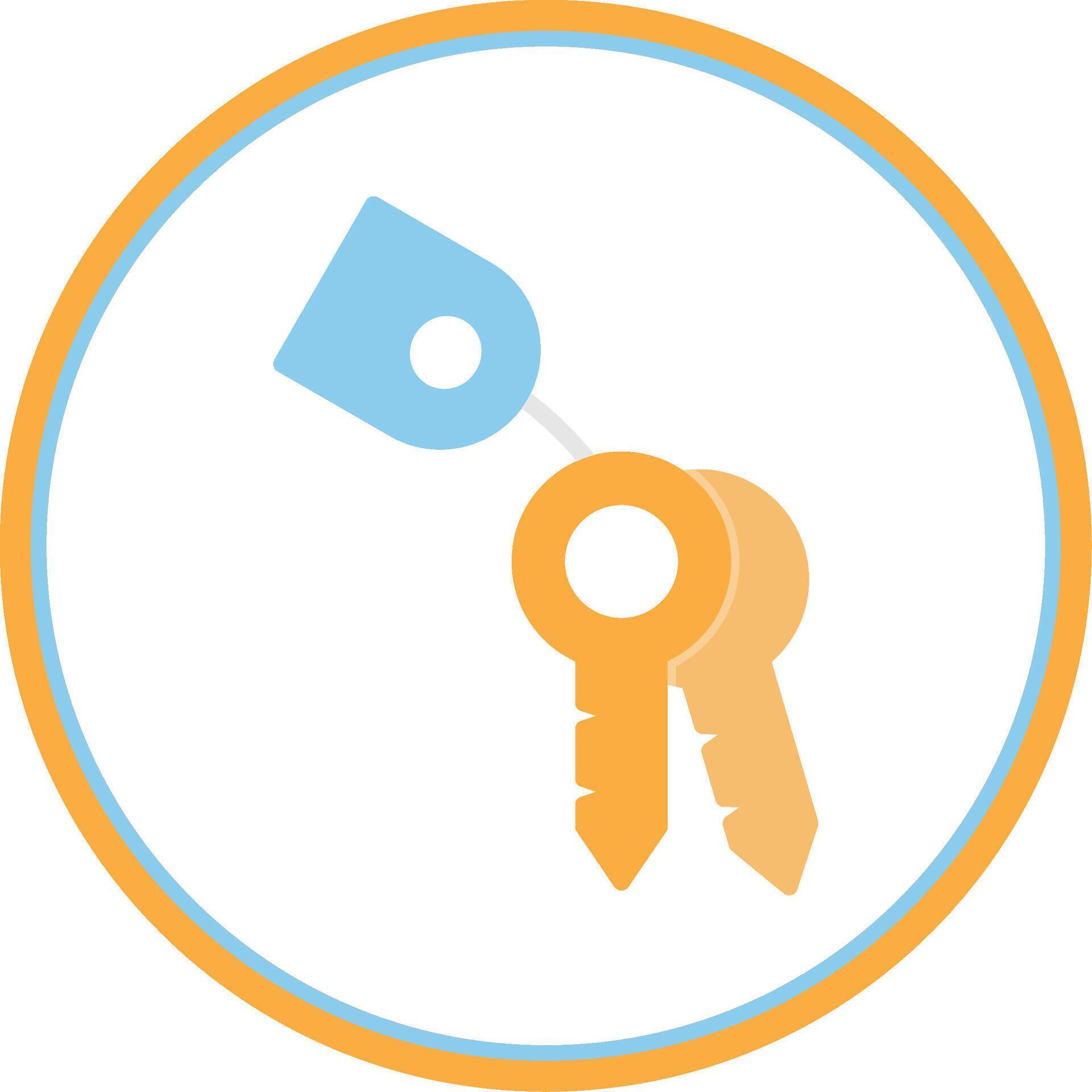 Keys Flat Circle Icon 43708833 Vector Art at Vecteezy