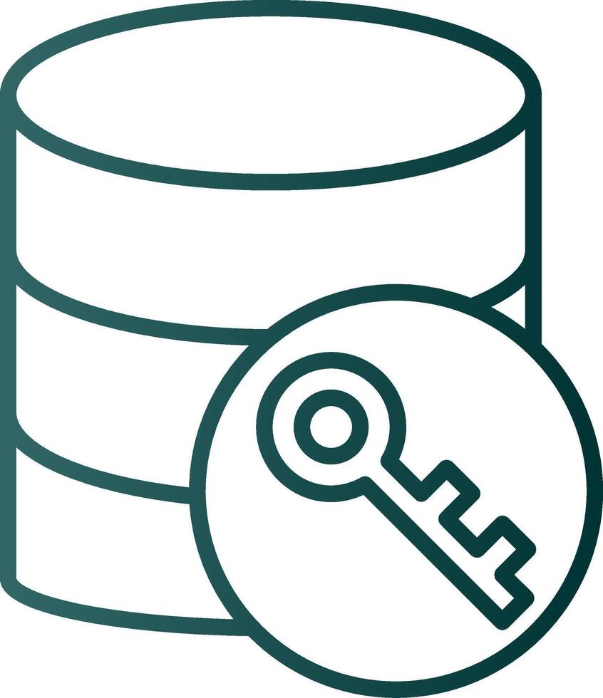Database Encryption Line Gradient Icon 43713609 Vector Art at Vecteezy
