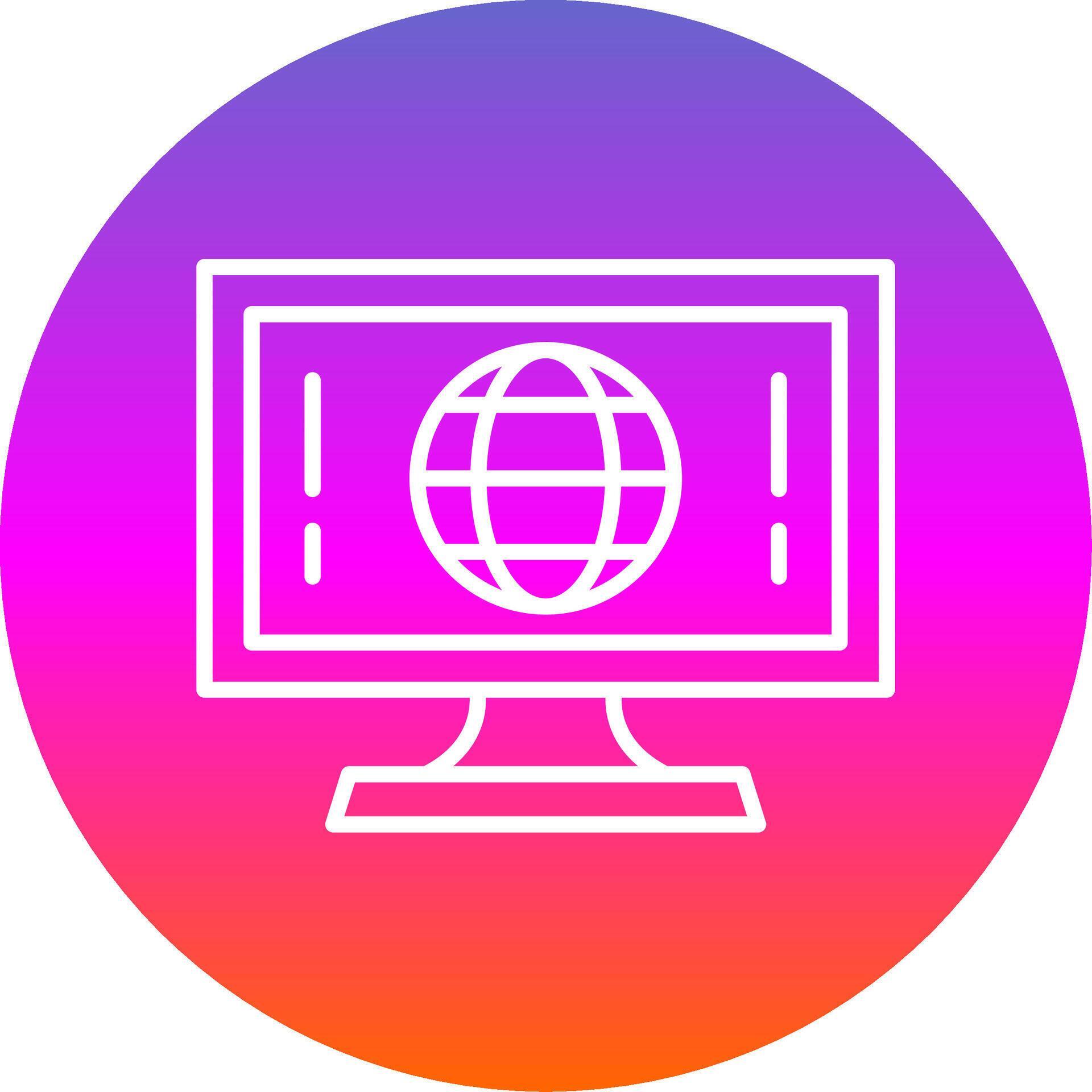 OnLine Gradient Circle University Line Gradient Circle Icon 43713663 ...