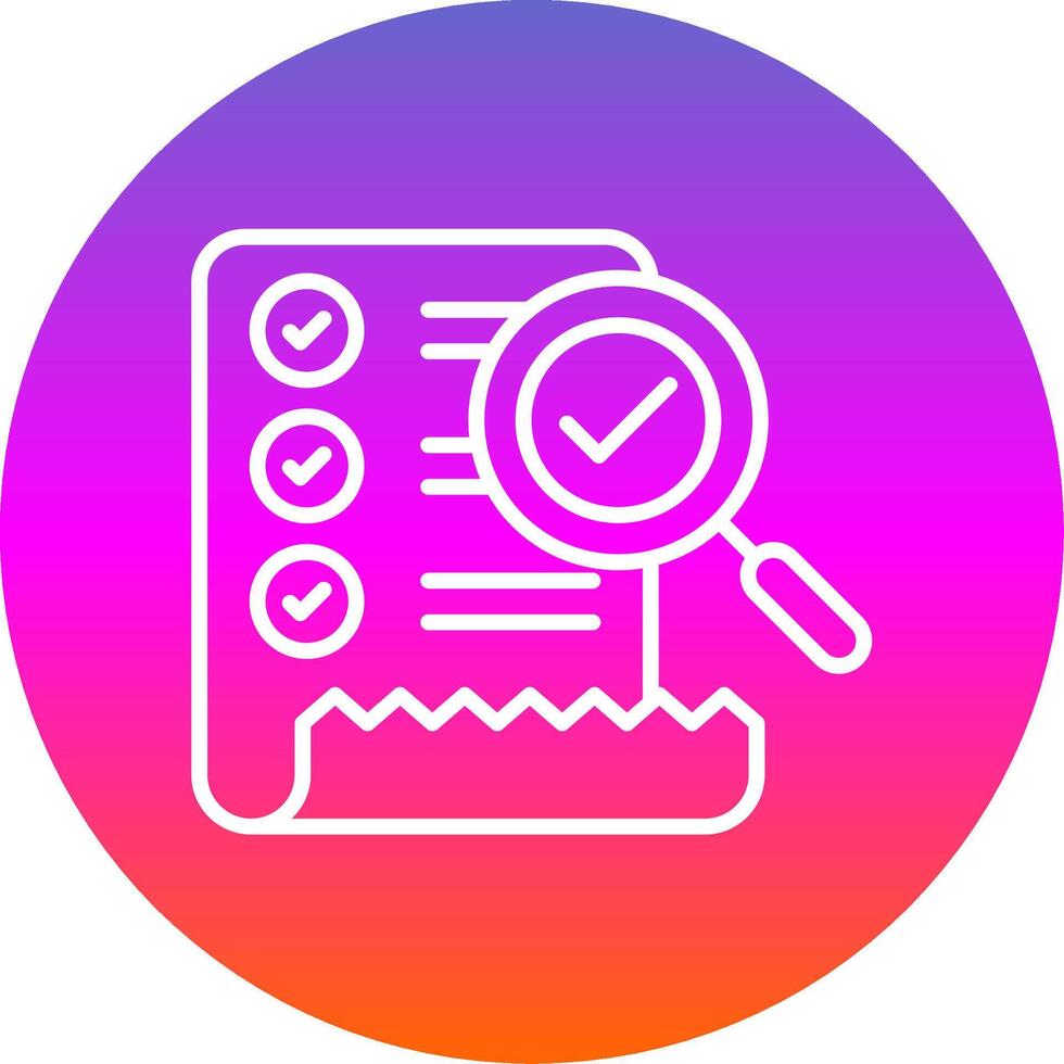 Checklist Line Gradient Circle Icon 43714256 Vector Art at Vecteezy