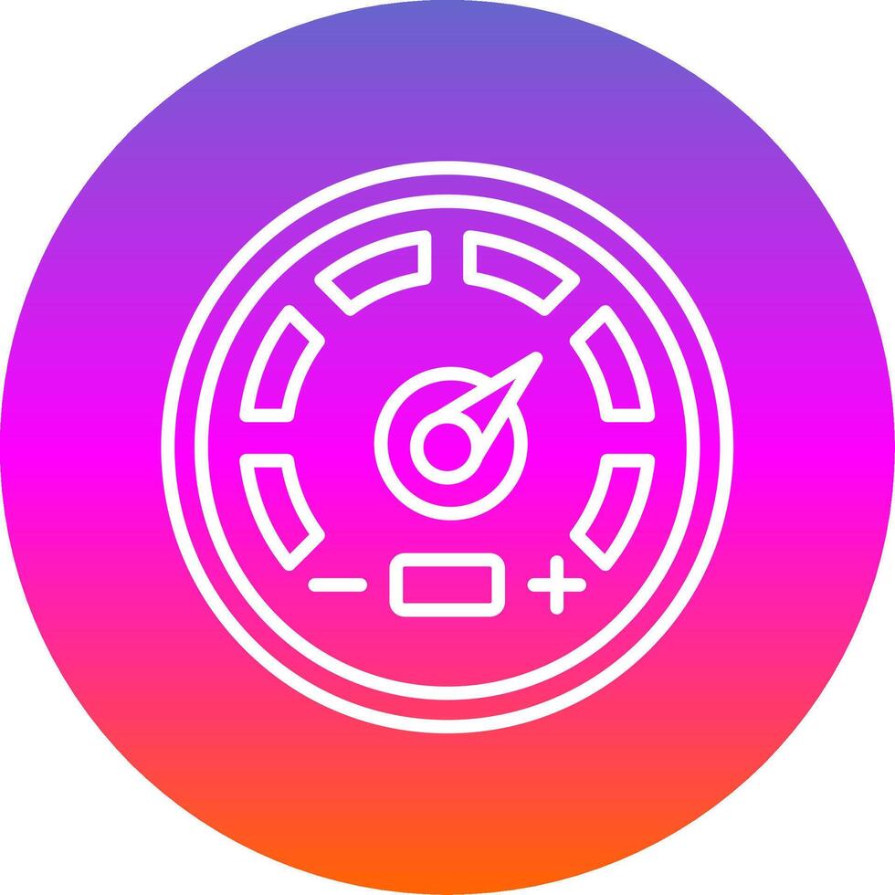 Gauge Line Gradient Circle Icon 43716618 Vector Art At Vecteezy