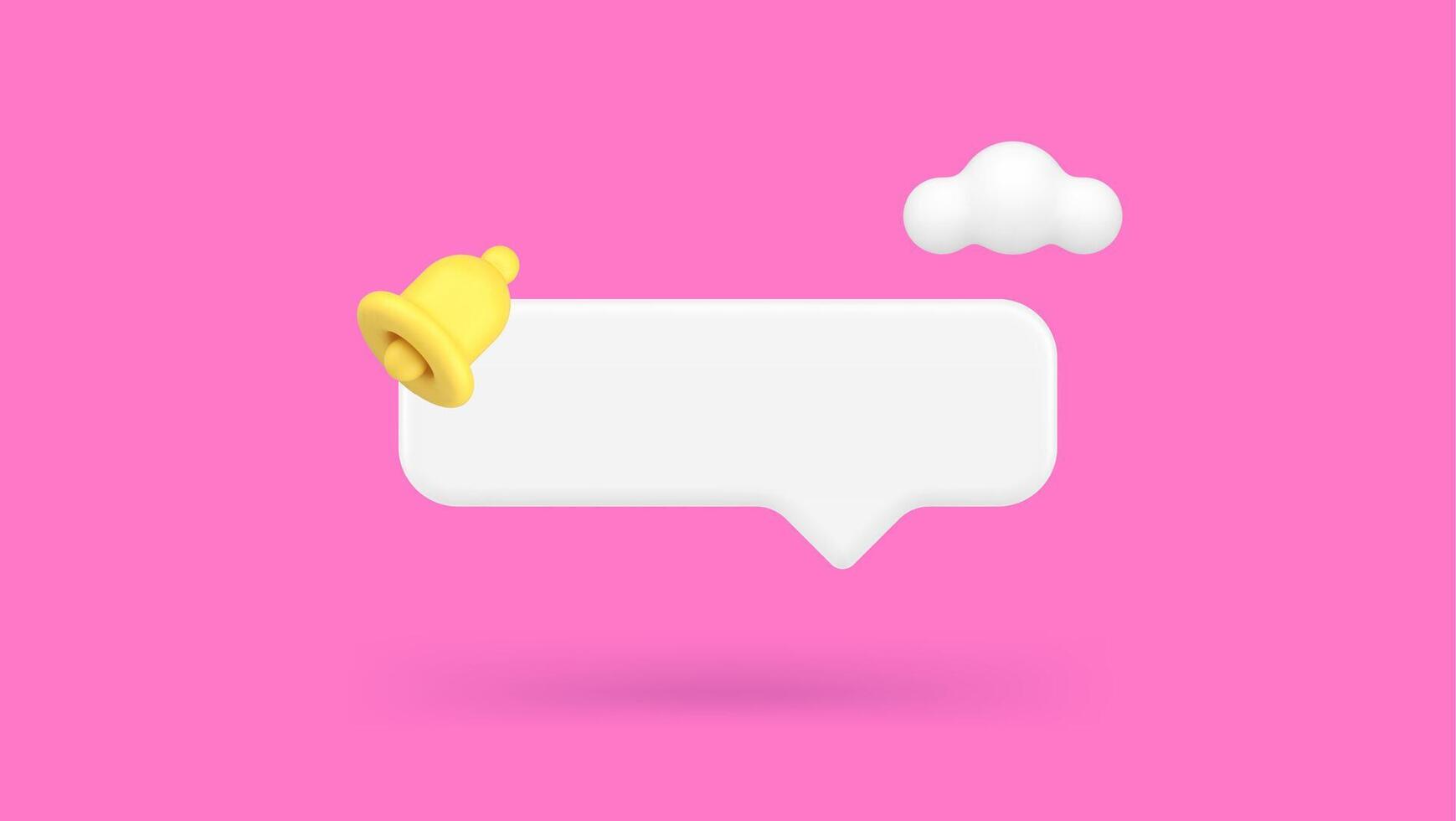 Internet alert notification quick tips empty bar speech bubble ring ...