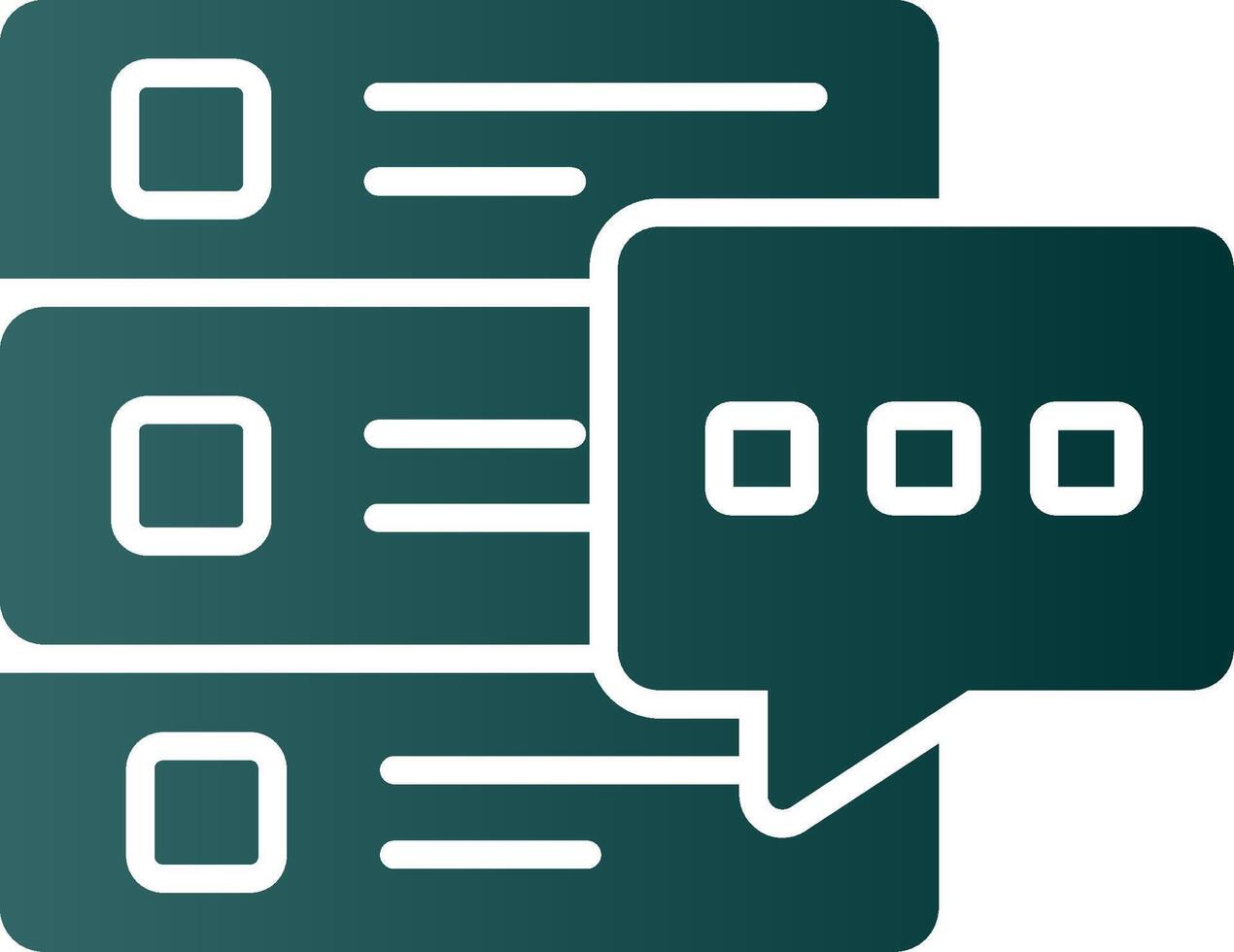 Database Message Glyph Gradient Icon 43717679 Vector Art at Vecteezy
