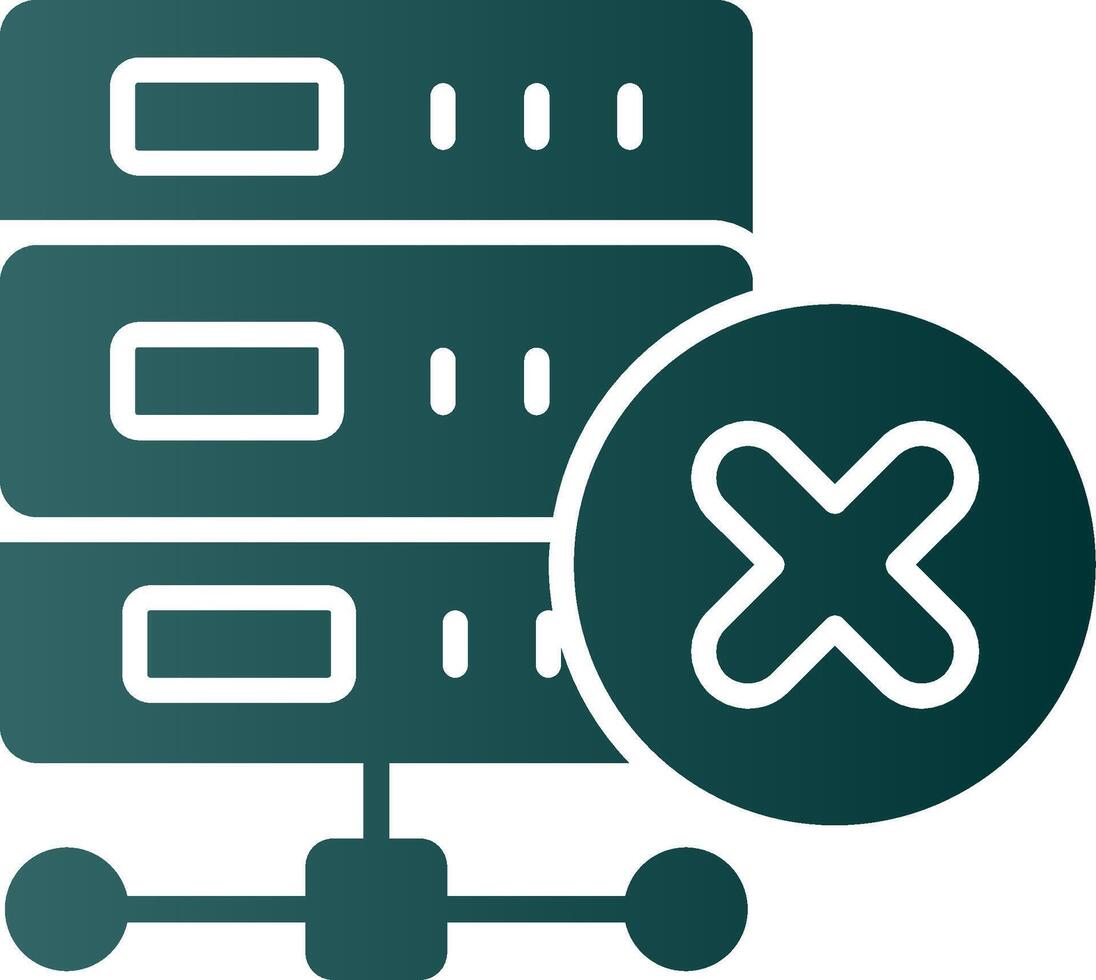 Delete Database Glyph Gradient Icon 43717685 Vector Art at Vecteezy