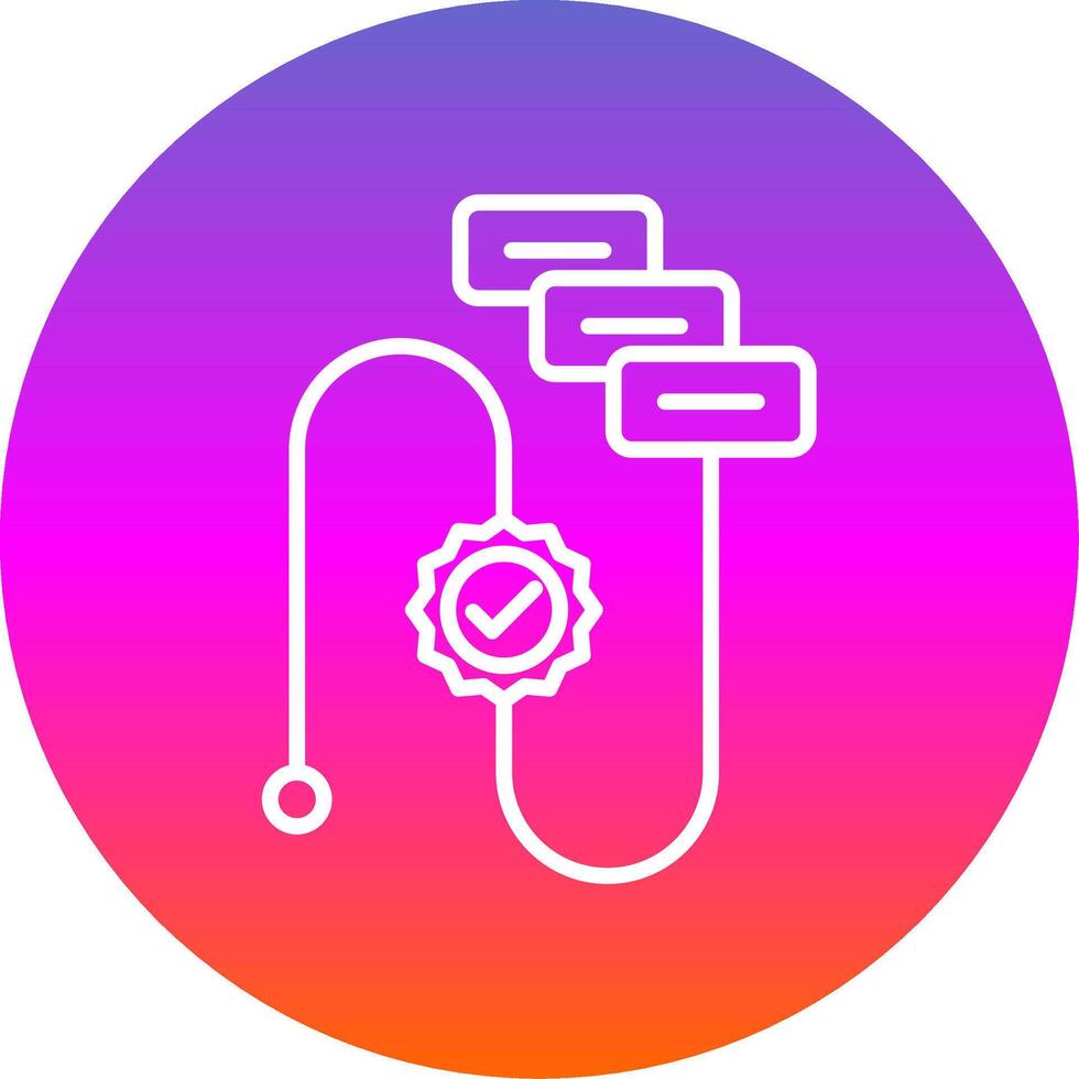 Workflow Line Gradient Circle Icon 43718008 Vector Art at Vecteezy