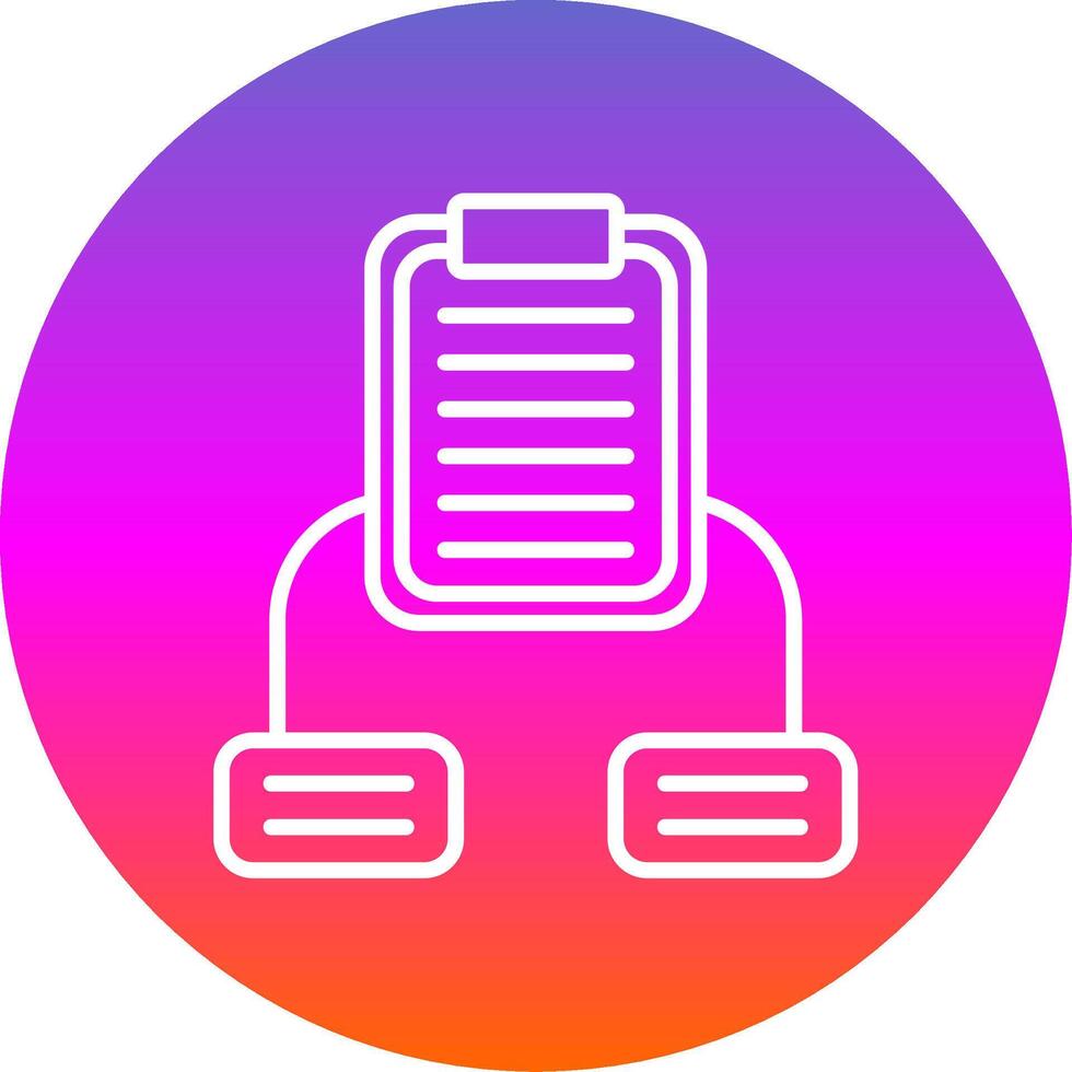 Tasks Line Gradient Circle Icon 43718118 Vector Art at Vecteezy