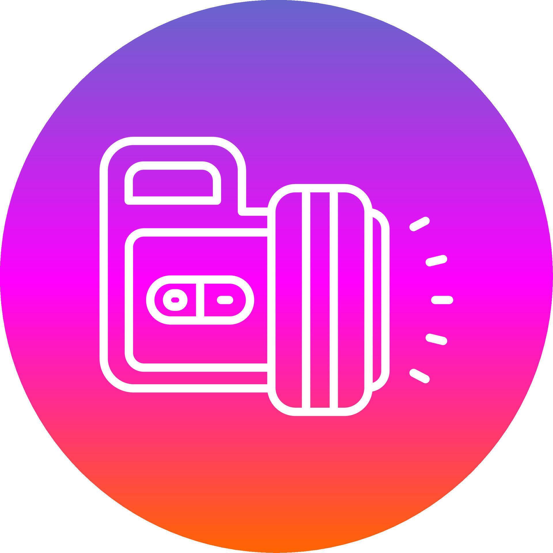 Torch Line Gradient Circle Icon 43718920 Vector Art at Vecteezy