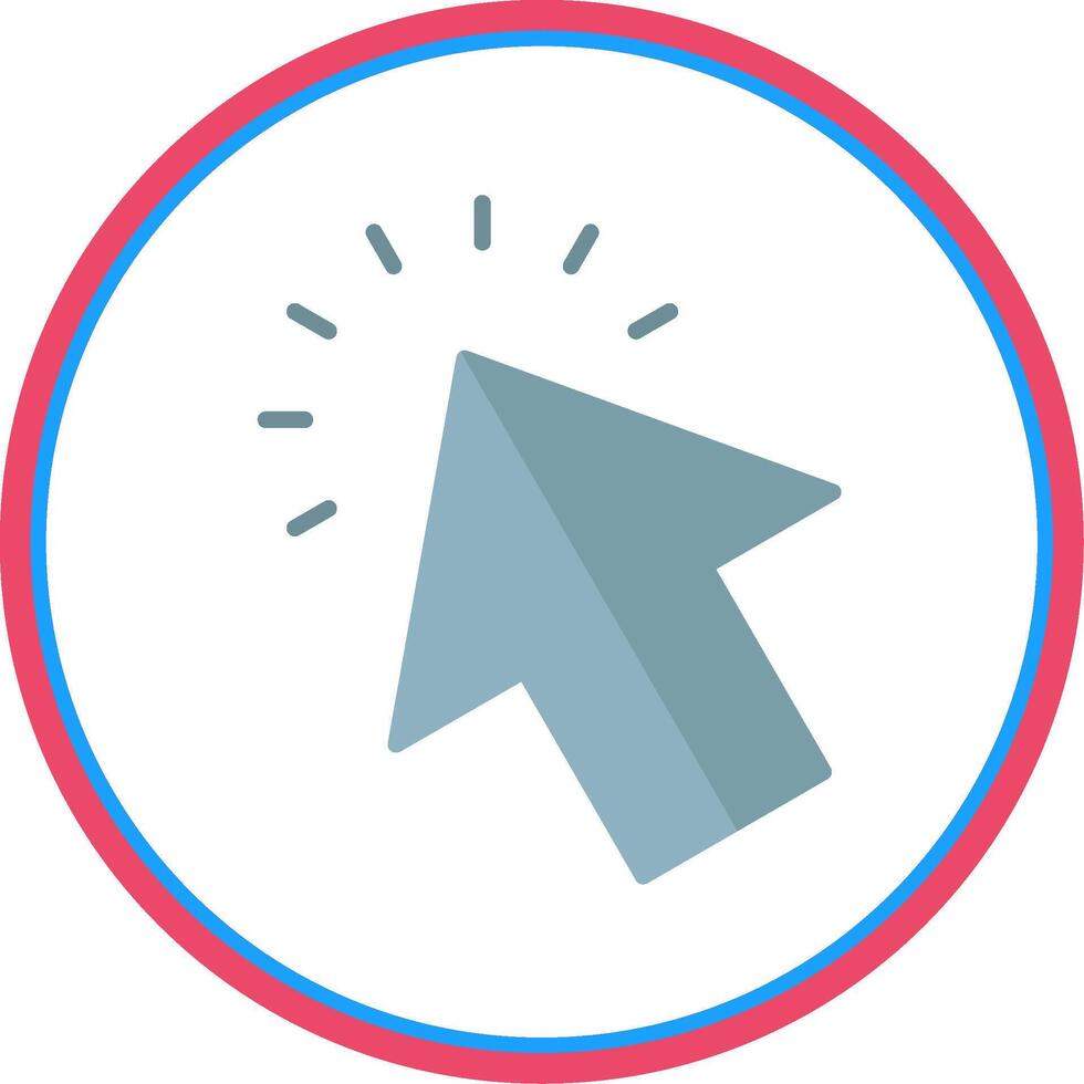 Cursor Flat Circle Icon 43720397 Vector Art At Vecteezy