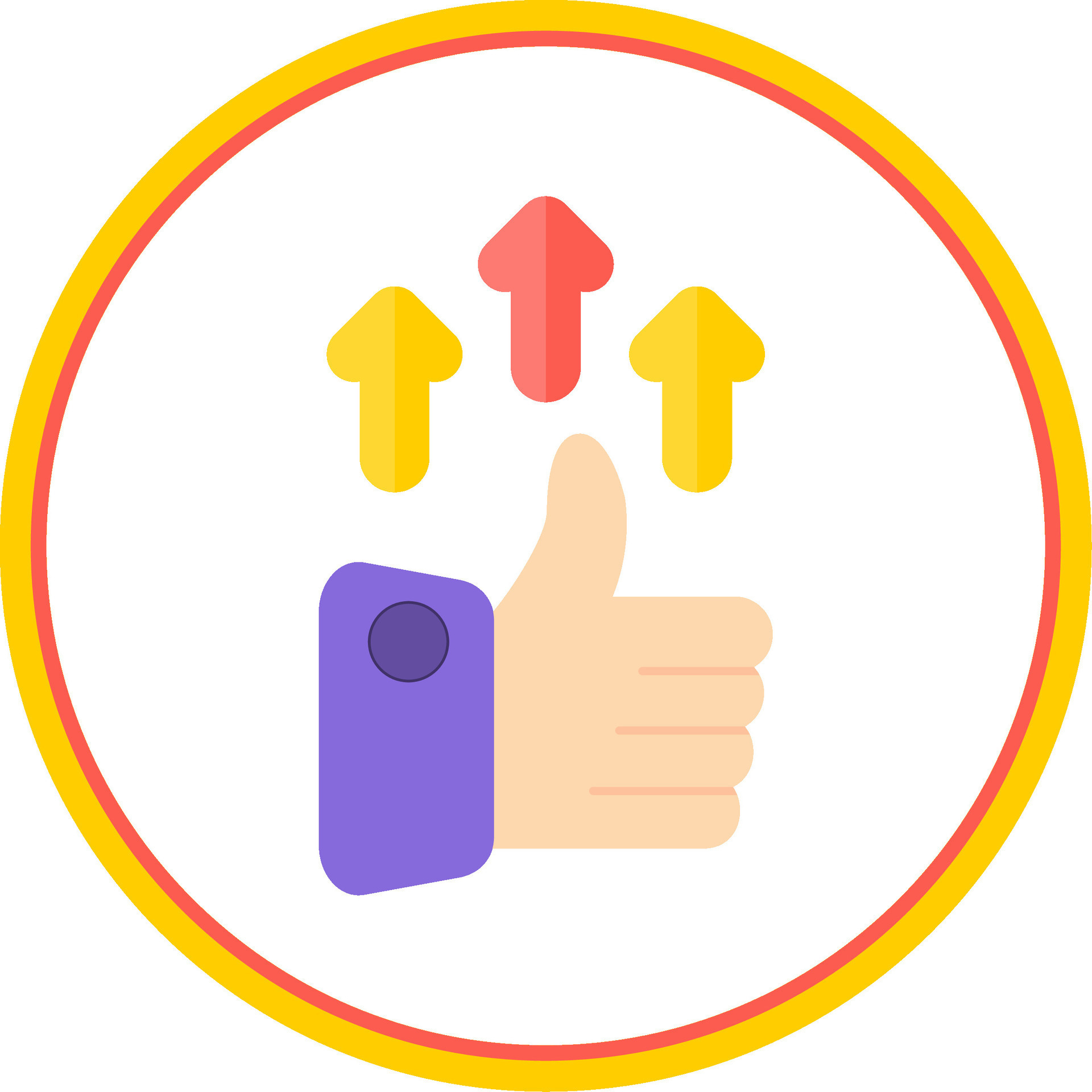 Confidence Flat Circle Icon 43721032 Vector Art at Vecteezy