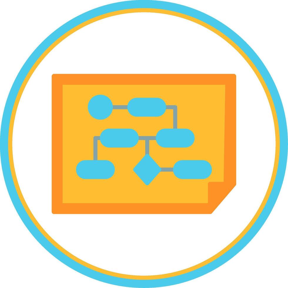 Work Flow Process Flat Circle Icon 43721473 Vector Art at Vecteezy