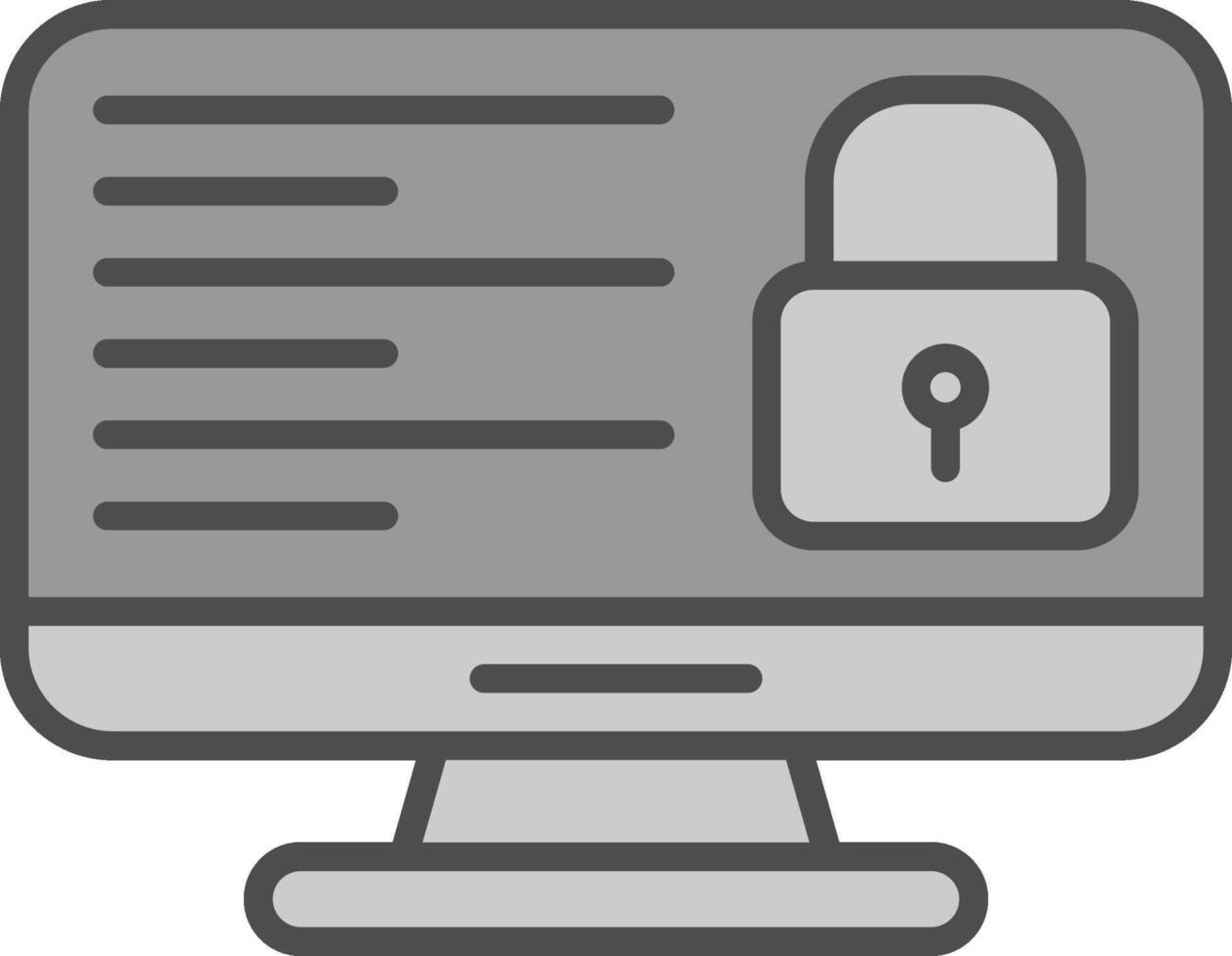 Computer Line Filled Greyscale Icon Design 43726092 Vector Art at Vecteezy