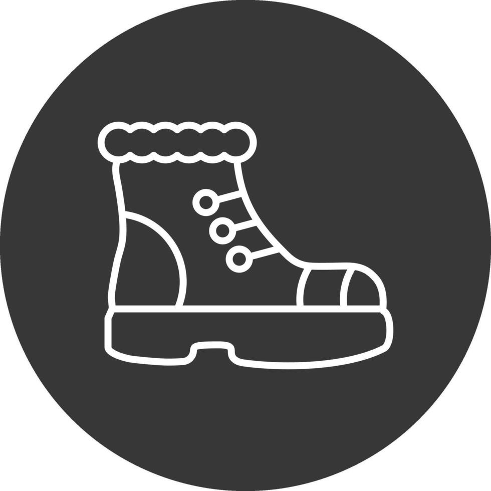 Boot Line Inverted Icon Design 43727069 Vector Art at Vecteezy