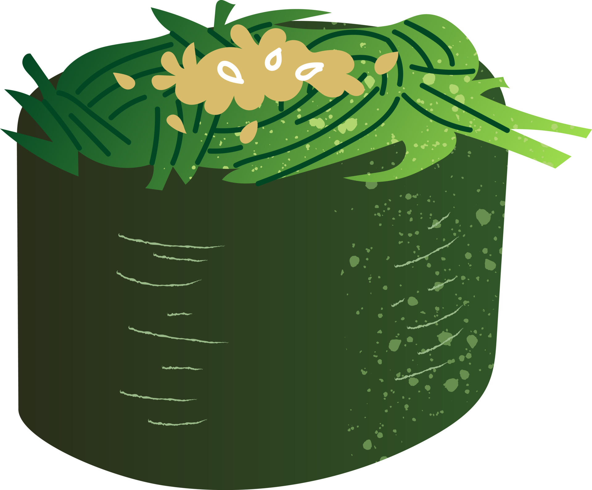 Chuka Maki Roll Asian Food 43728398 Png