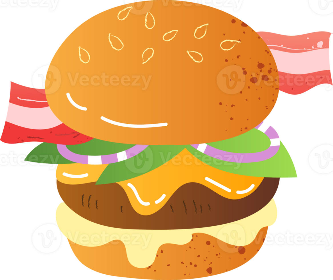 Bacon Burger Fast Food Nutrition 43728614 Png
