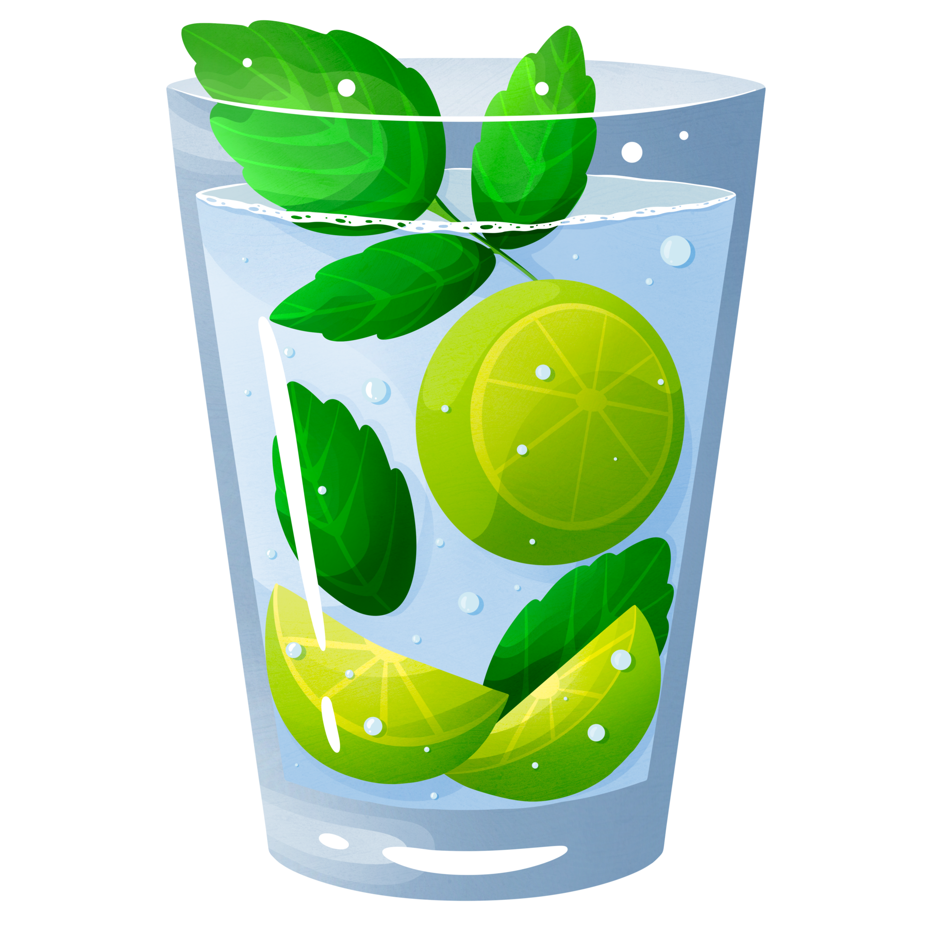 Classic Mojito Cocktail In Glass 43729374 Png
