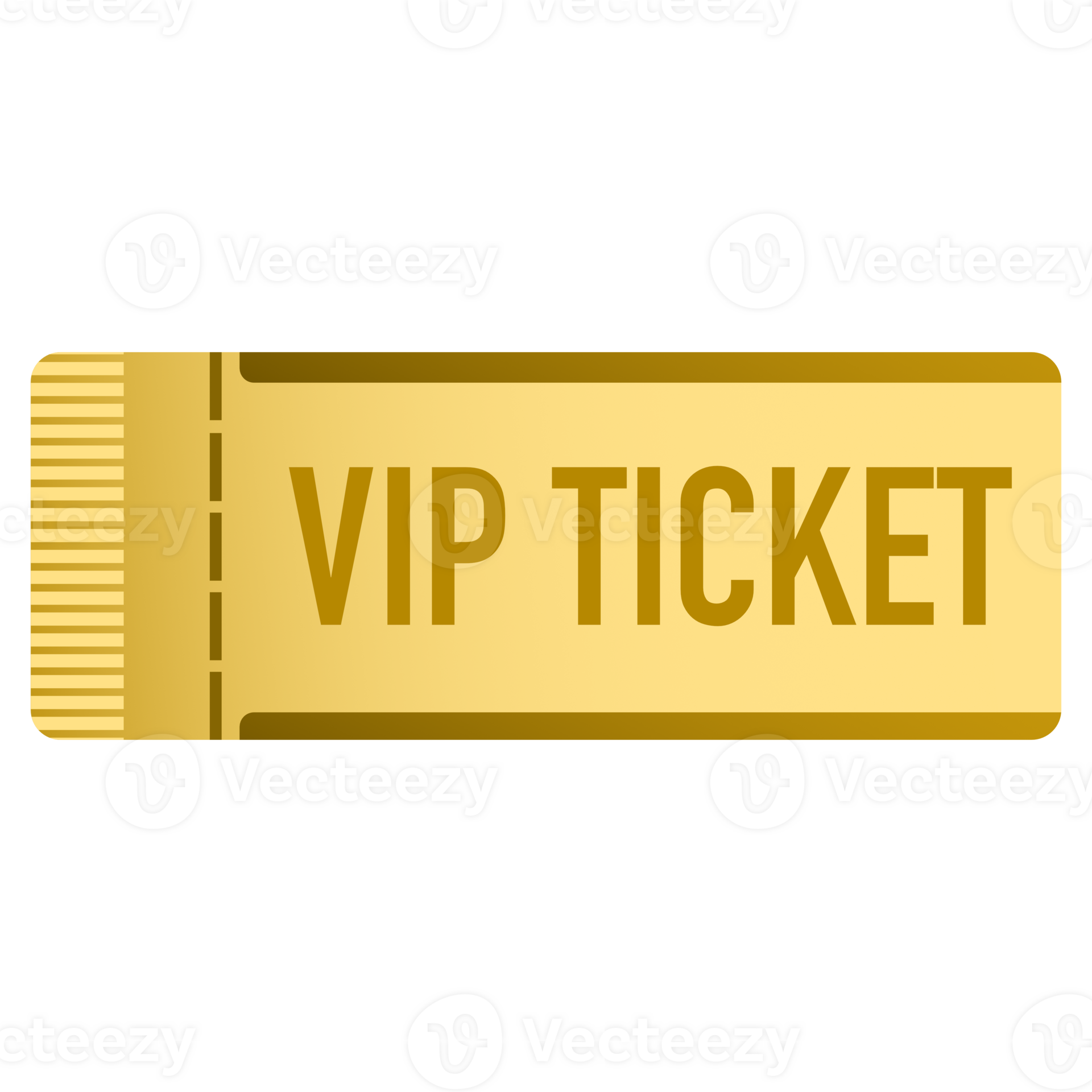 golden vip ticket 43732962 PNG