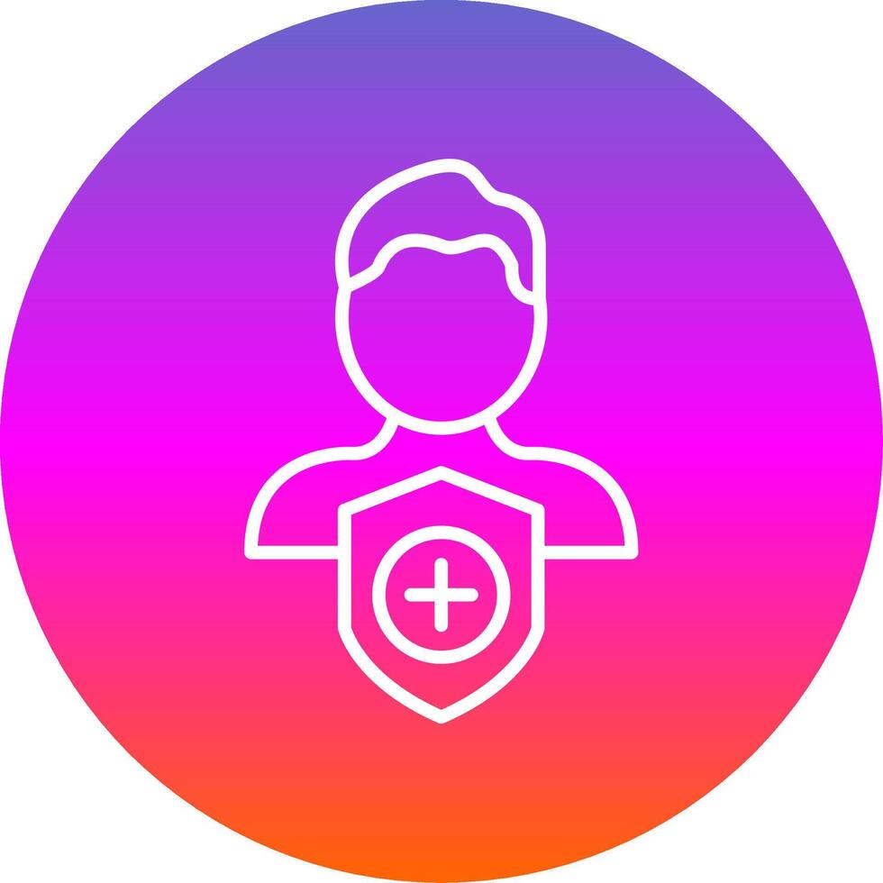 Security Admin Line Gradient Circle Icon 43736480 Vector Art at Vecteezy