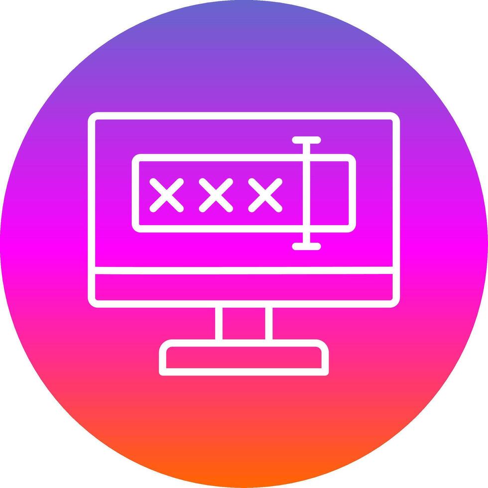 Password Security Line Gradient Circle Icon 43736511 Vector Art At Vecteezy