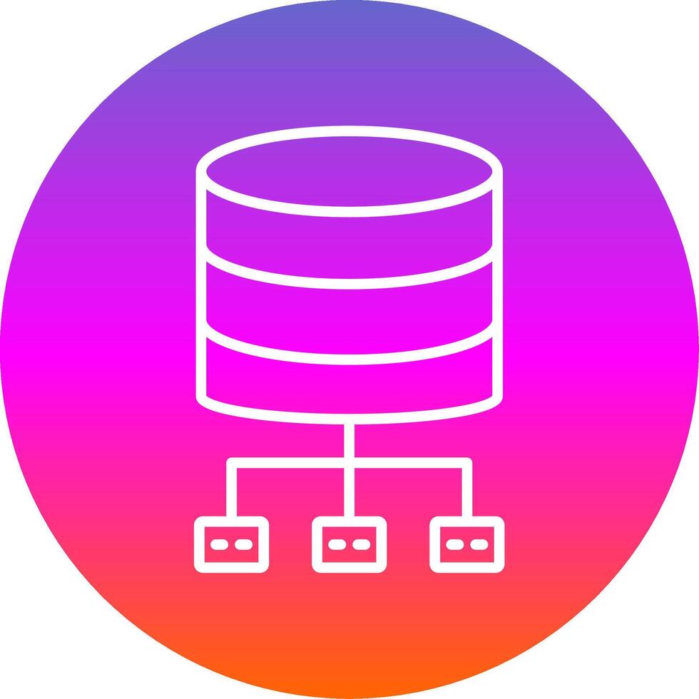 Database Architecture Line Gradient Circle Icon 43736534 Vector Art At Vecteezy