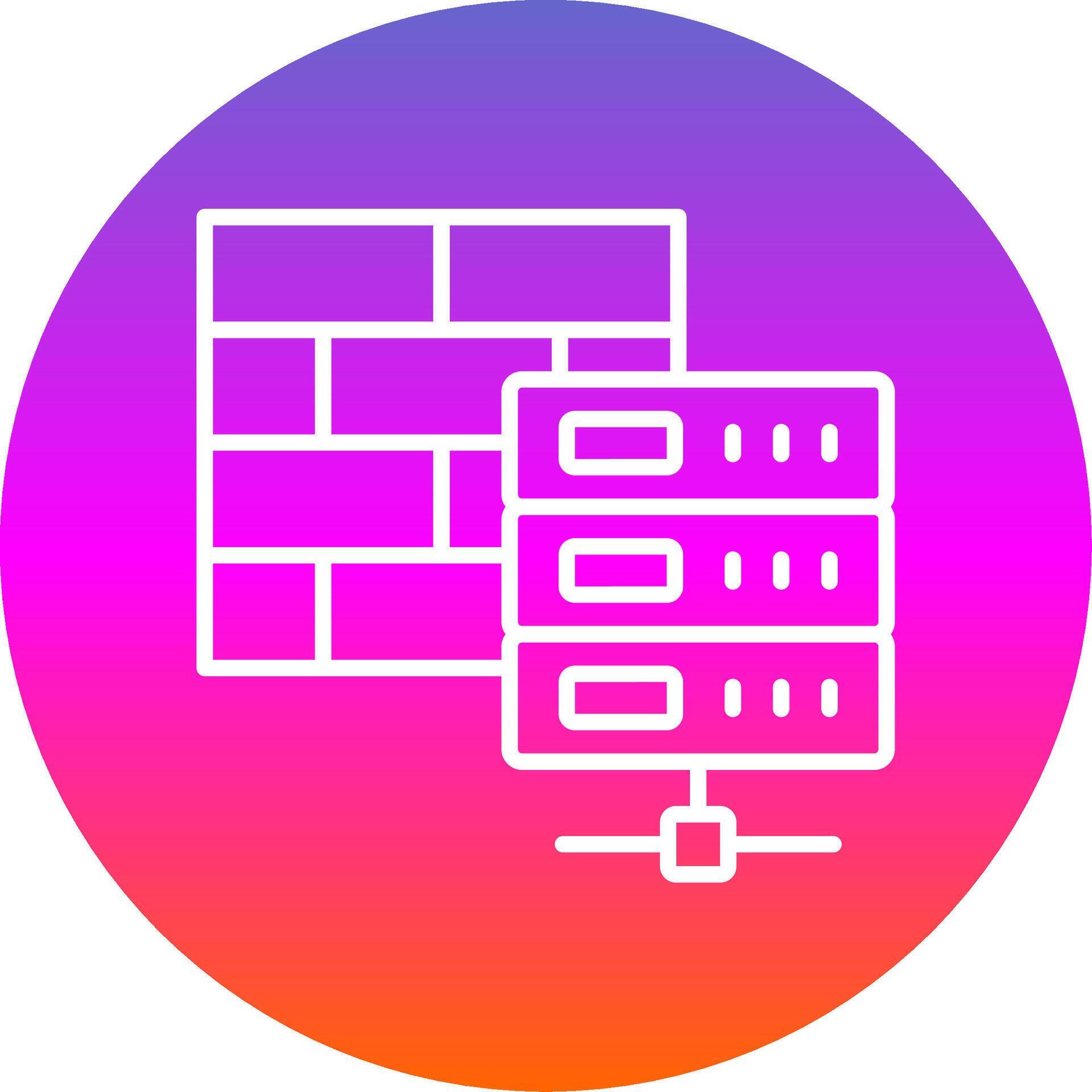 Firewall Line Gradient Circle Icon 43736708 Vector Art at Vecteezy