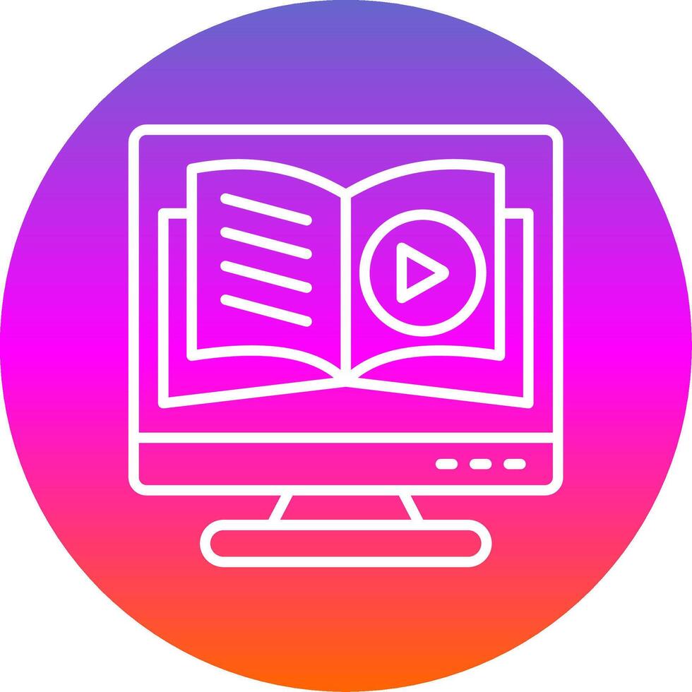 Tutorial Line Gradient Circle Icon 43737085 Vector Art at Vecteezy