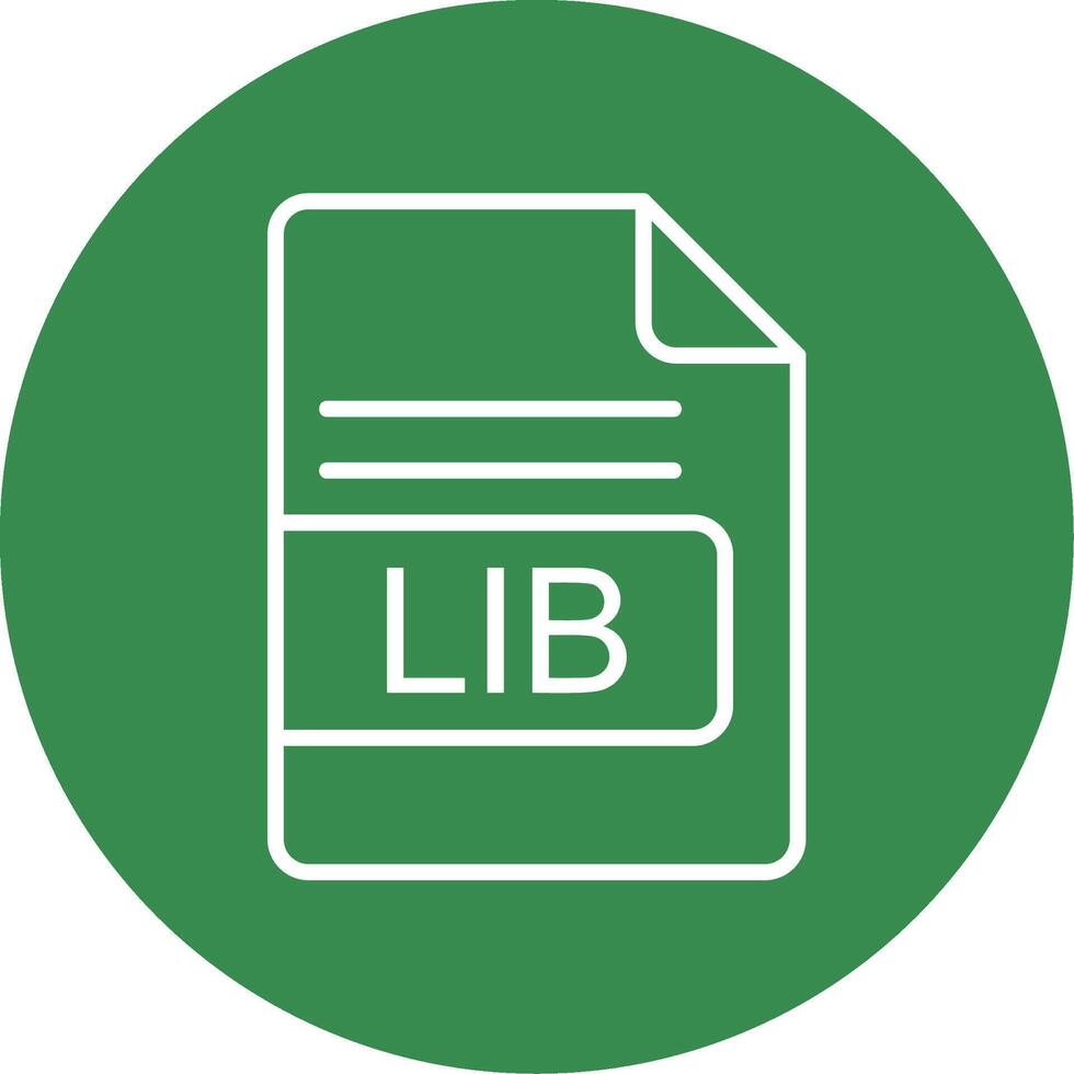 LIB File Format Multi Color Circle Icon 43742972 Vector Art at Vecteezy