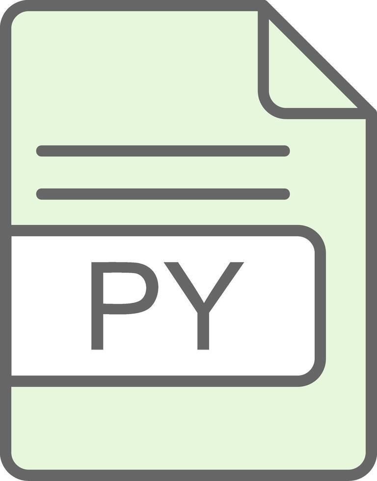 PY File Format Fillay Icon Design 43745041 Vector Art at Vecteezy