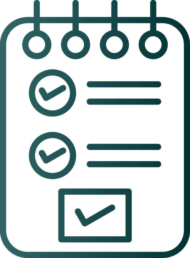 Clipboard Line Gradient Icon 43745127 Vector Art At Vecteezy