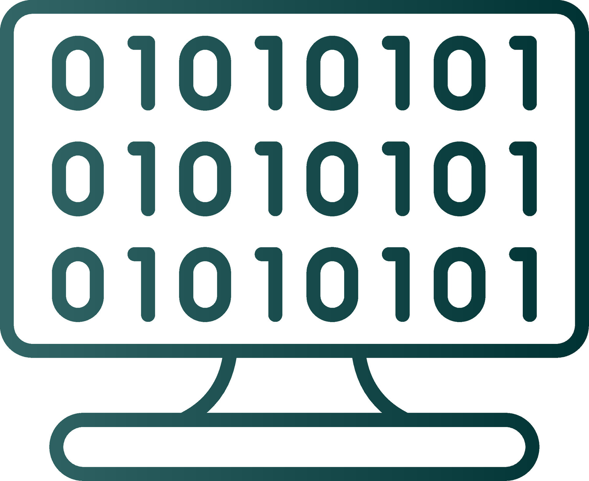 Binary Code Line Gradient Icon 43746239 Vector Art at Vecteezy