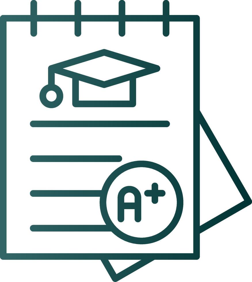 Assignment Line Gradient Icon 43746875 Vector Art at Vecteezy