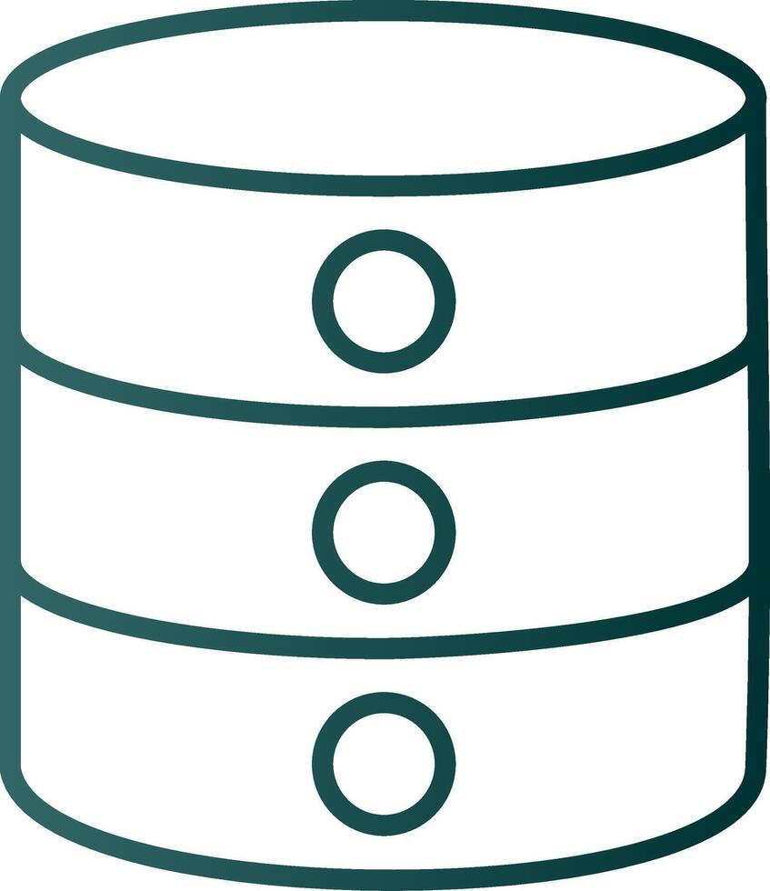 Database Line Gradient Icon 43747543 Vector Art at Vecteezy