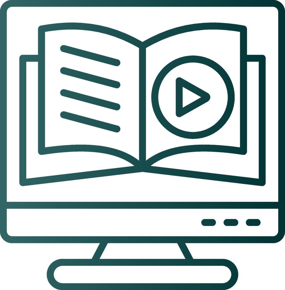 Tutorial Line Gradient Icon 43749174 Vector Art at Vecteezy