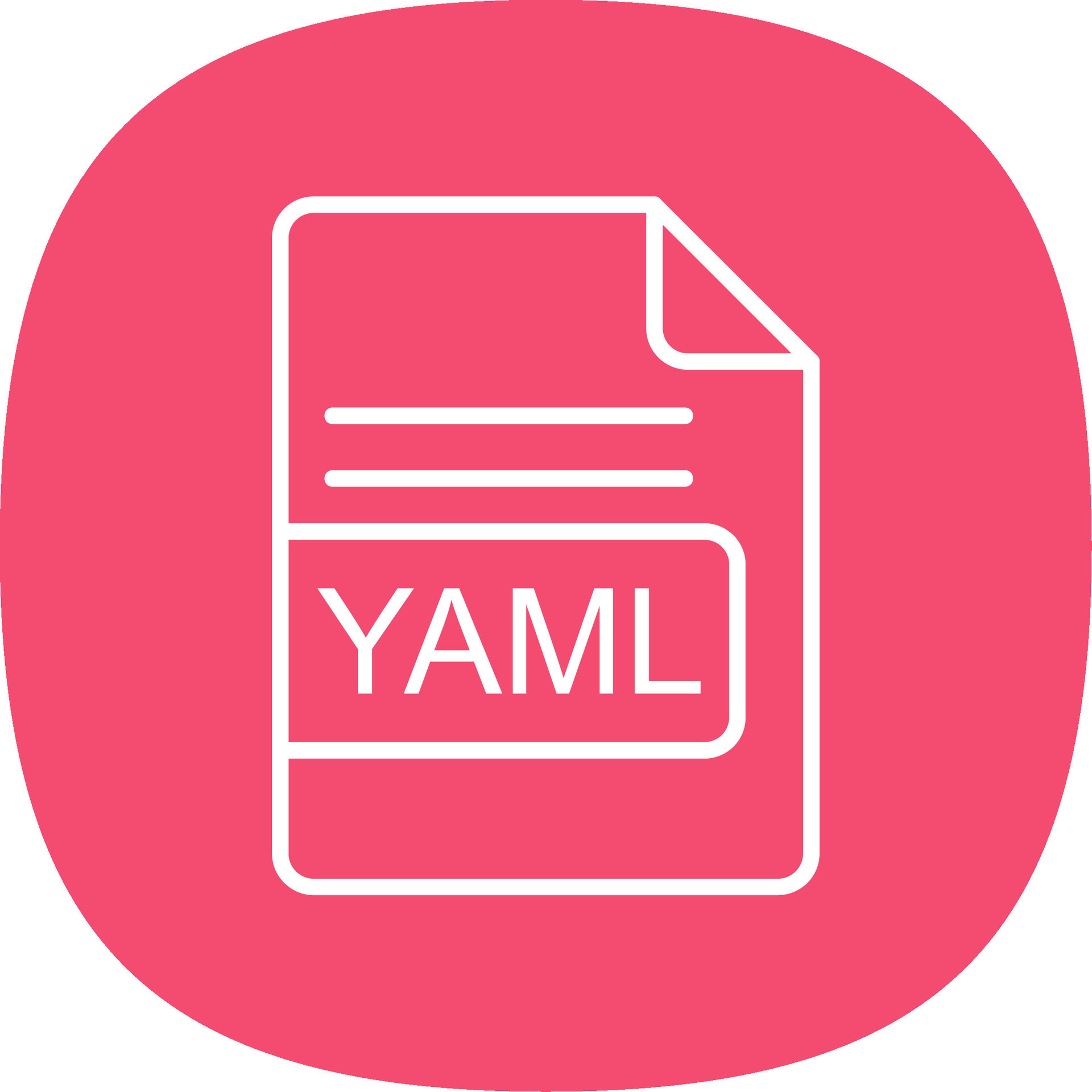 Yaml File Format Line Curve Icon Design 43752695 Vector Art At Vecteezy