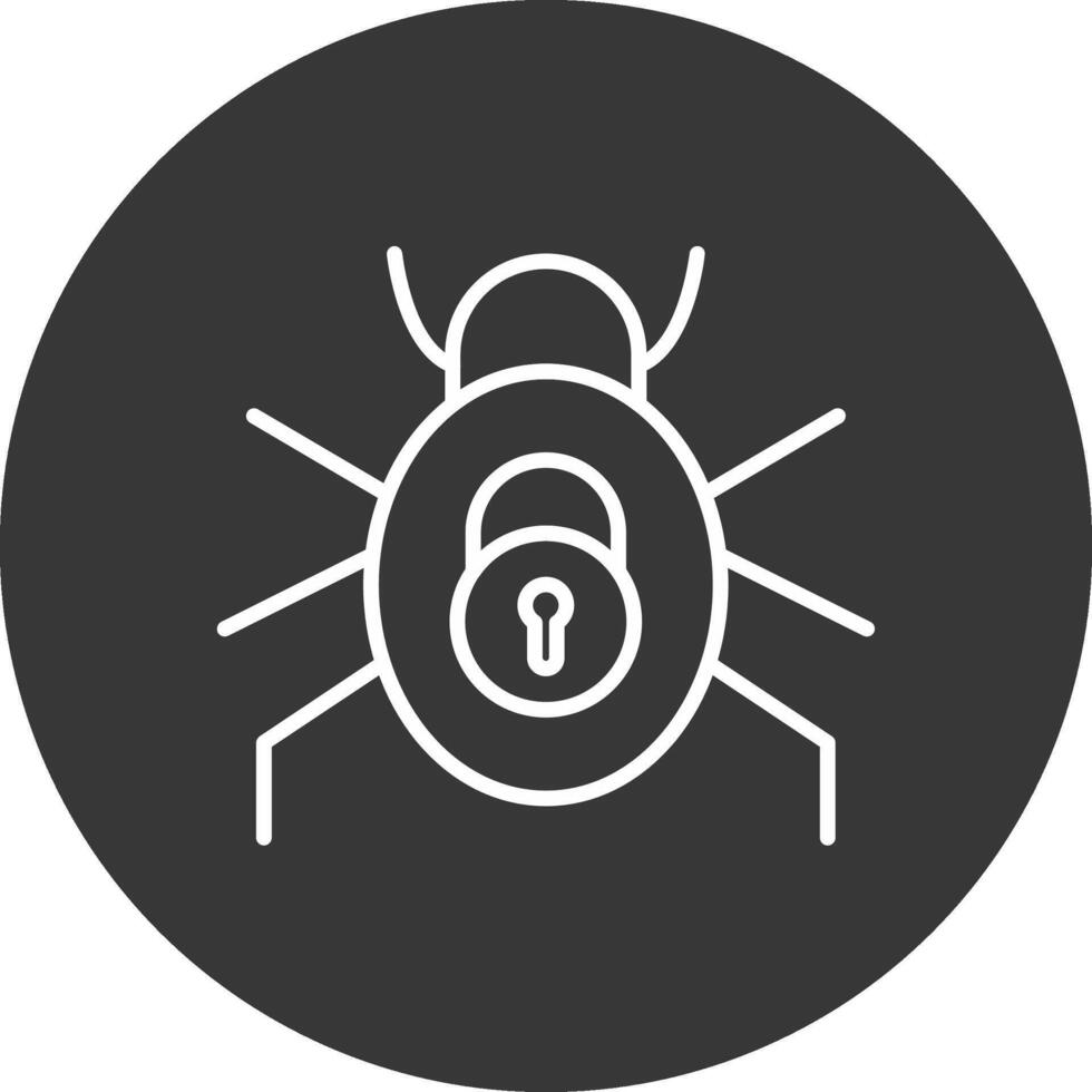 Security Bug Line Inverted Icon Design 43753790 Vector Art At Vecteezy