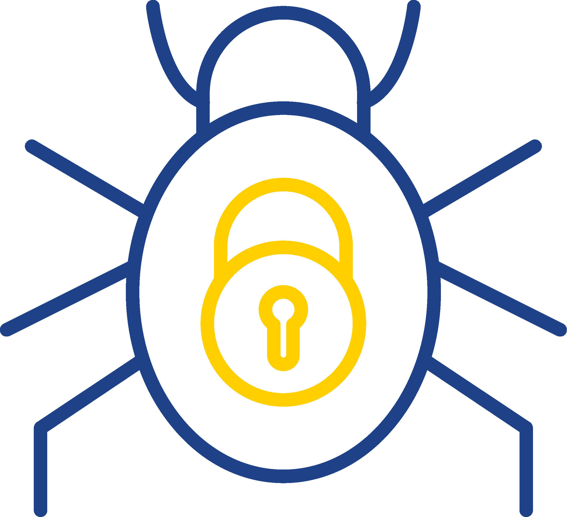 Security Bug Line Two Colour Icon Design 43753826 Vector Art At Vecteezy