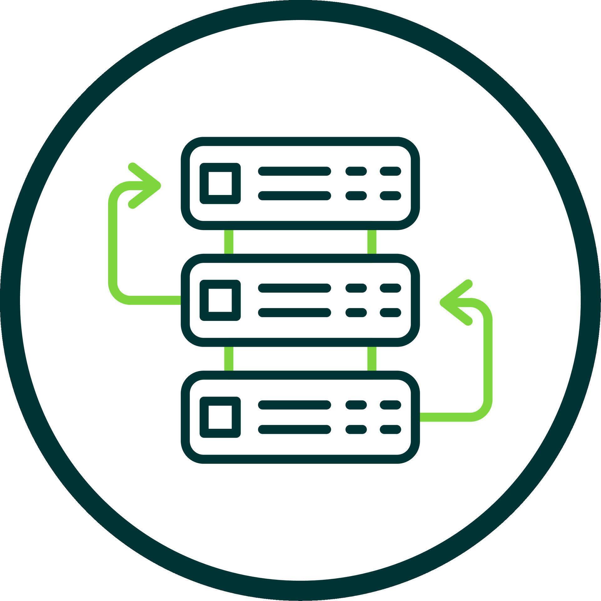 Servers Line Circle Icon Design 43757273 Vector Art at Vecteezy